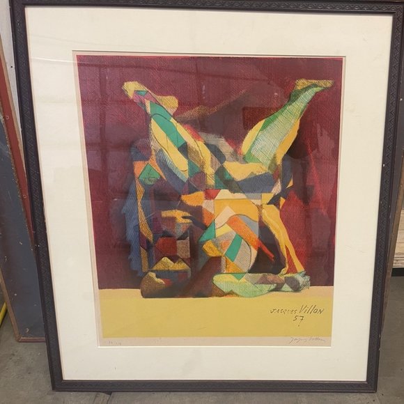 JACQUES VILLON | Art | Jacques Villon La Lutte The Fight Framed Signed ...